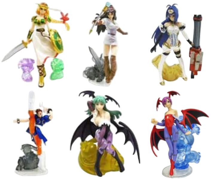 Bandai NAMCO x CAPCOM character heroine girl gashapon figure (set of 6 ...