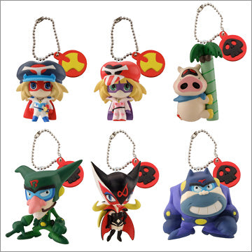 Takara TOMY Yujin Yatterman character figure Mascot Keychain (set of 6 ...