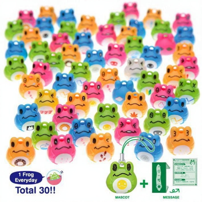 Bandai Frog Style Collection Every day frog message Mascot (set of 30 ...