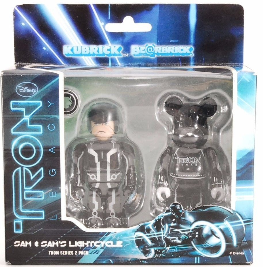 Medicom Kubrick & Bearbrick Disney Tron Legacy Sam & Lightcycle figure ...