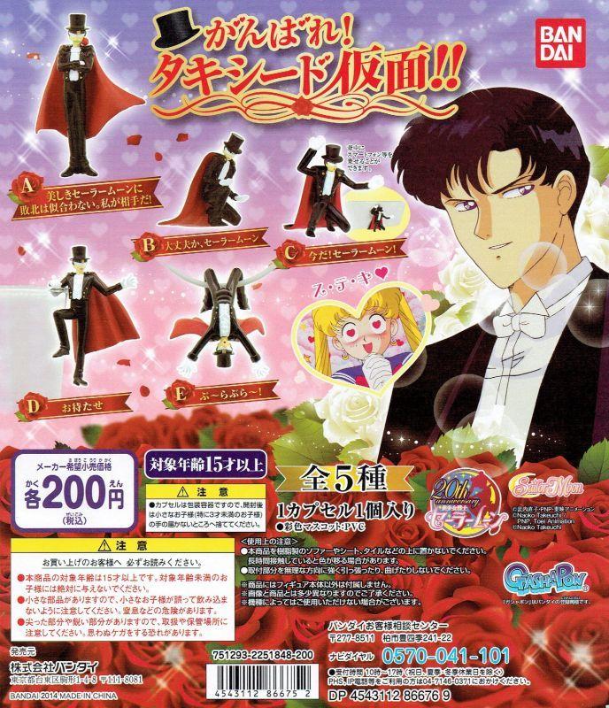 Bandai Sailor Moon Tuxedo Mask Mamoru Chiba Darien Shields figure (set ...