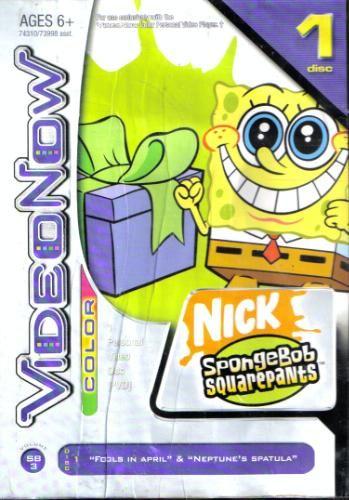 Hasbro Video Now Color PVD disc Nickelodeon SpongeBob Squarepants SB3 ...