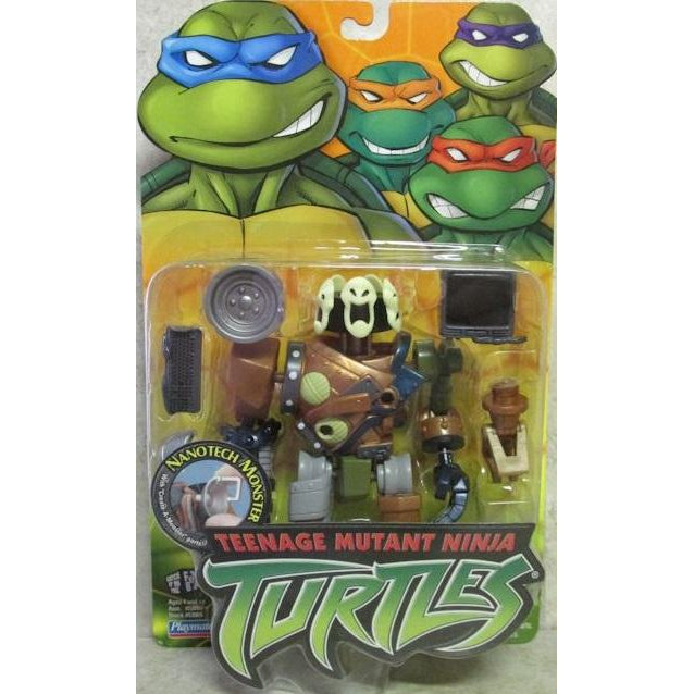 Playmates TMNT 2003 Teenage Mutant Ninja Turtles Nanotech Monster Acti ...